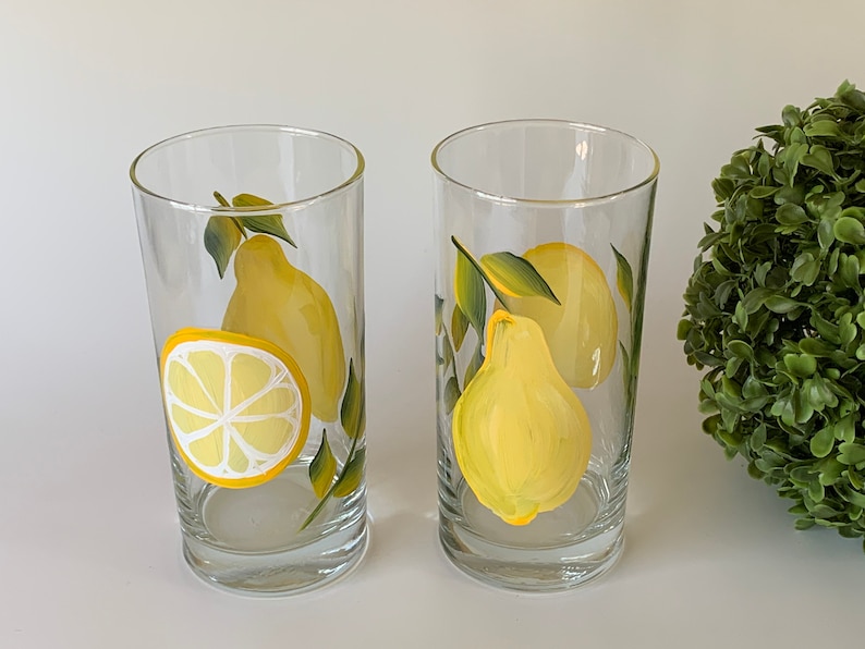 Lemonade Glass Pitcher Set Summer Wedding Gift Step Mom - Etsy