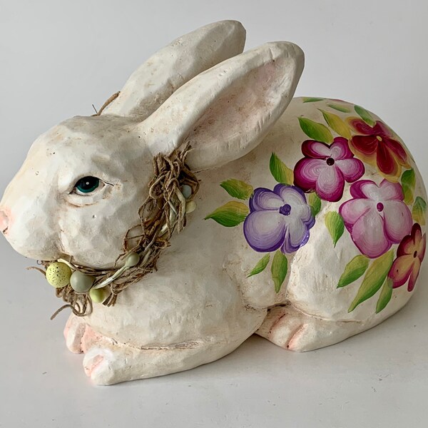 Large Resin Easter Bunny - Etsy