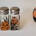 Halloween Salt and Pepper Shakers Spiders Pumpkins Halloween - Etsy