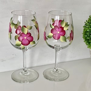 Hand Painted Glass Pitcher Set, Sangria Lemonade Pitcher, Wedding Gift ...