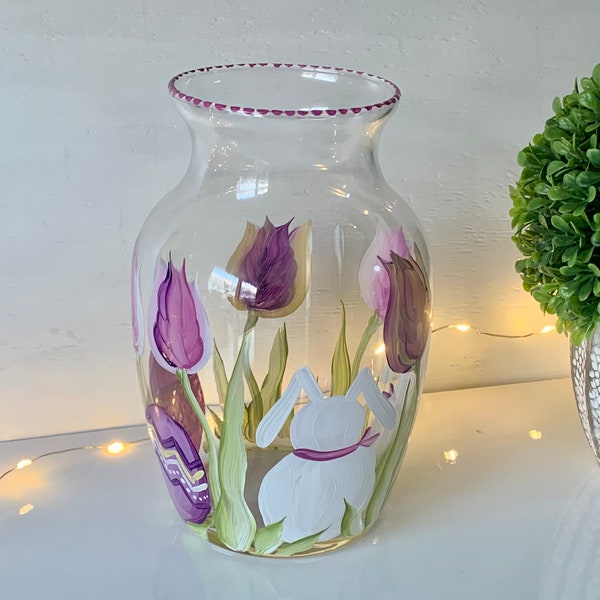 Painted Bunny - Etsy