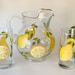 Lemonade Glass Pitcher Set , Summer Wedding Gift, Step Mom Gift ...