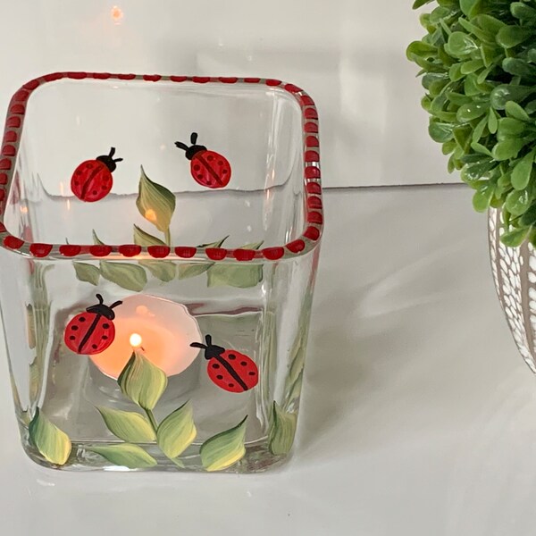 Ladybug Candle Holder - Etsy