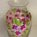 Painted Glass Vase 50th Birthday Gift for Women Pink Flowers - Etsy