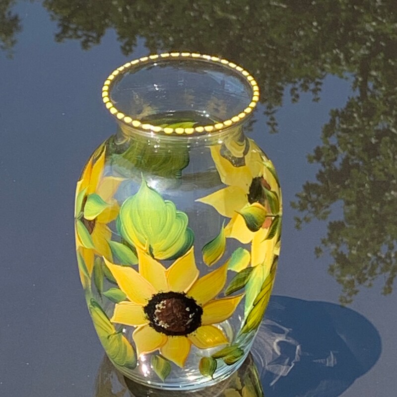 Sunflower Vase - Etsy