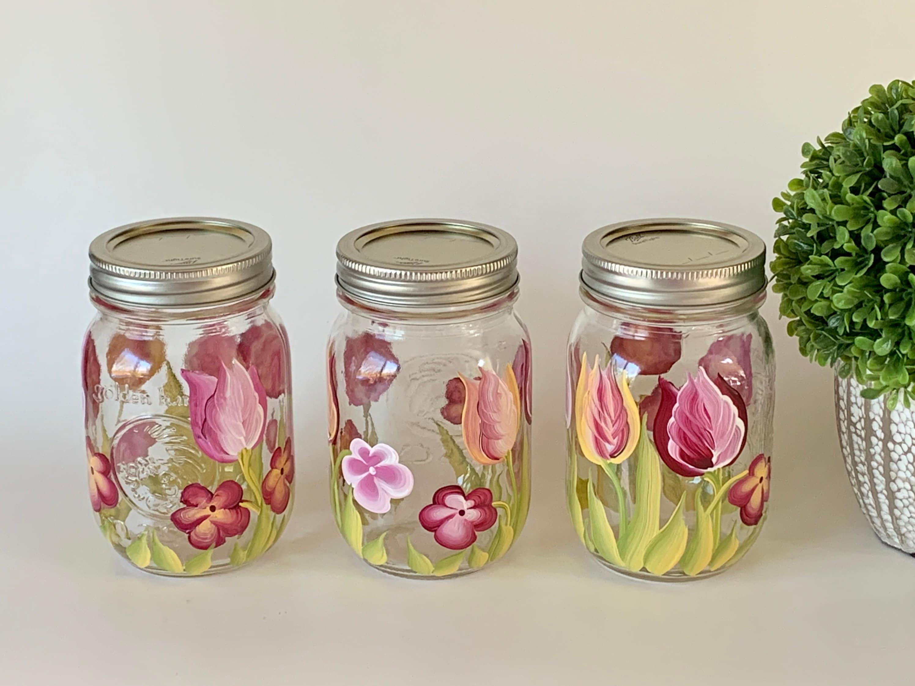 Spring Mason Jar Centerpieces