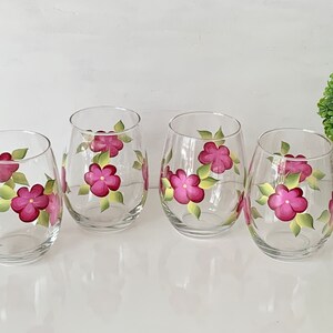 Hand Painted Glass Pitcher Set, Sangria Lemonade Pitcher, Wedding Gift ...