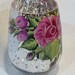 Painted Glass Vase With Beautiful Roses Flower Vase for Her - Etsy