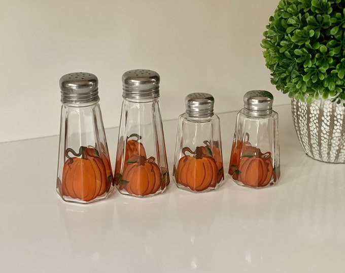 Autumn Leaves Salt and Pepper Shakers, Fall Kitchen Decor, Hand-painted ...