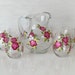 Hand Painted Glass Pitcher Set Sangria Lemonade Pitcher - Etsy