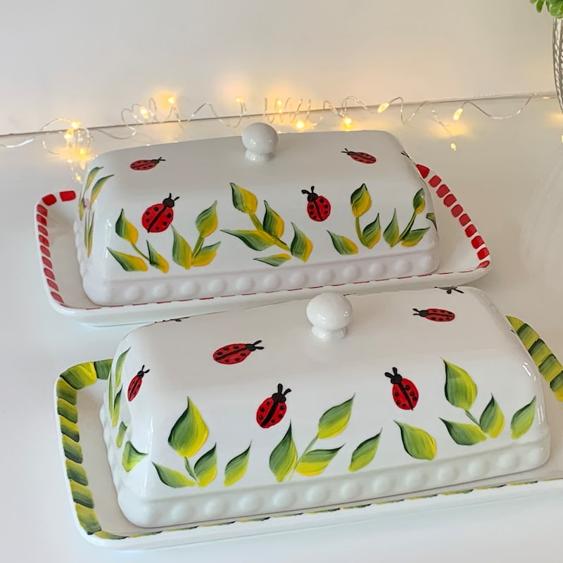 Ceramic Butter Dish Cute - Etsy