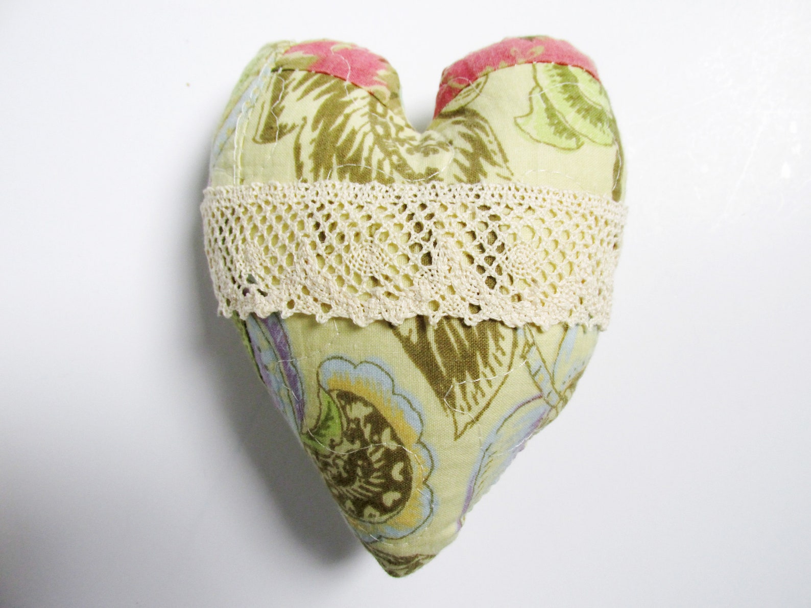 Set of 3 Stuffed Heart Bowl Fillers Made From an Old Patchwork | Etsy