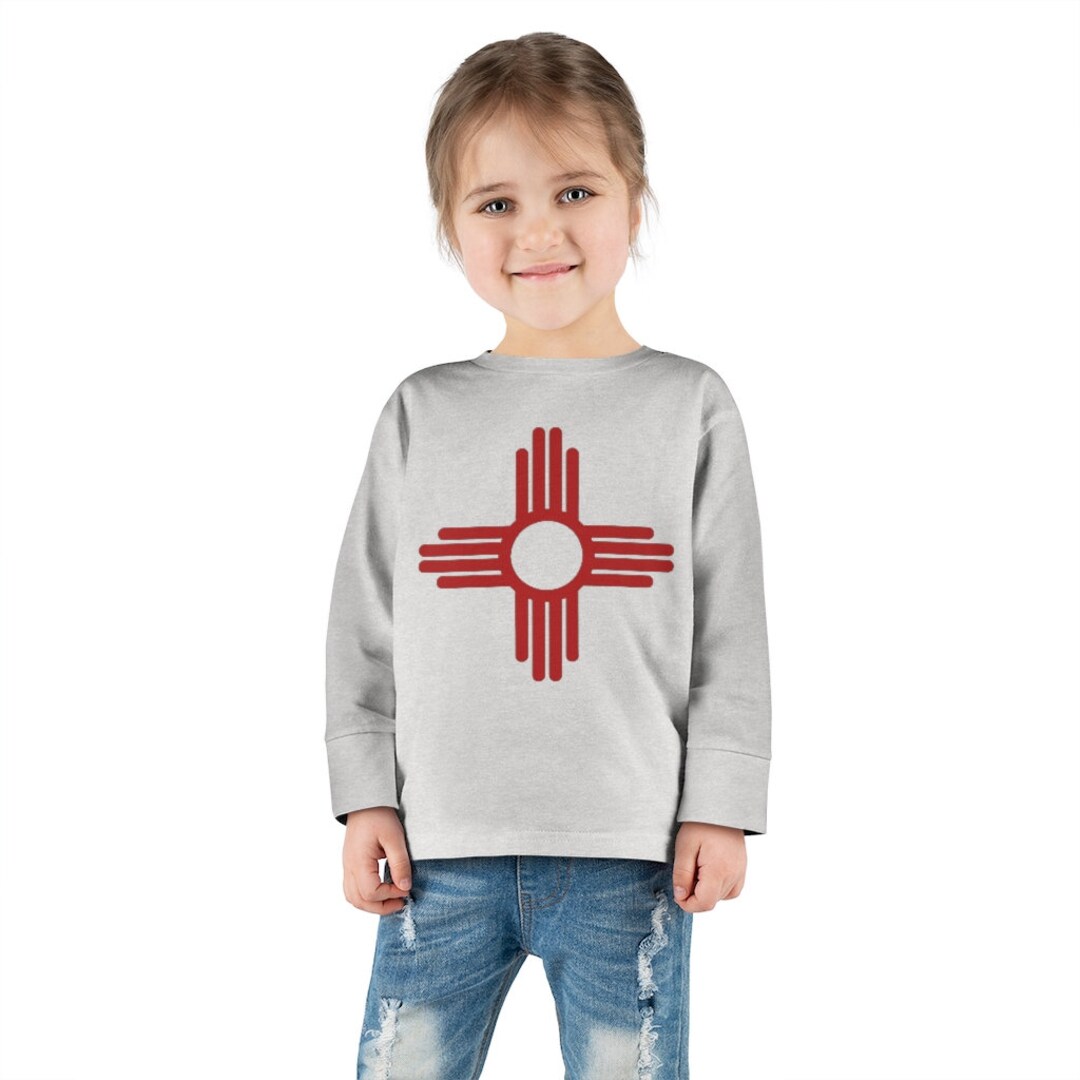 Zia Symbol Toddler Long Sleeve Tee: New Mexico Kid's Shirt - Etsy