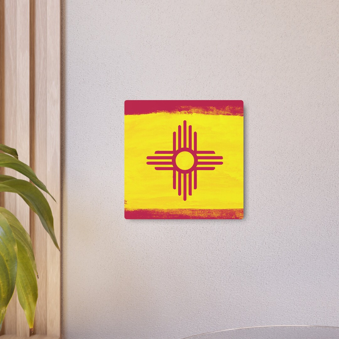 Zia Variant Metal Art Sign | New Mexico Sign | New Mexico Zia | New ...