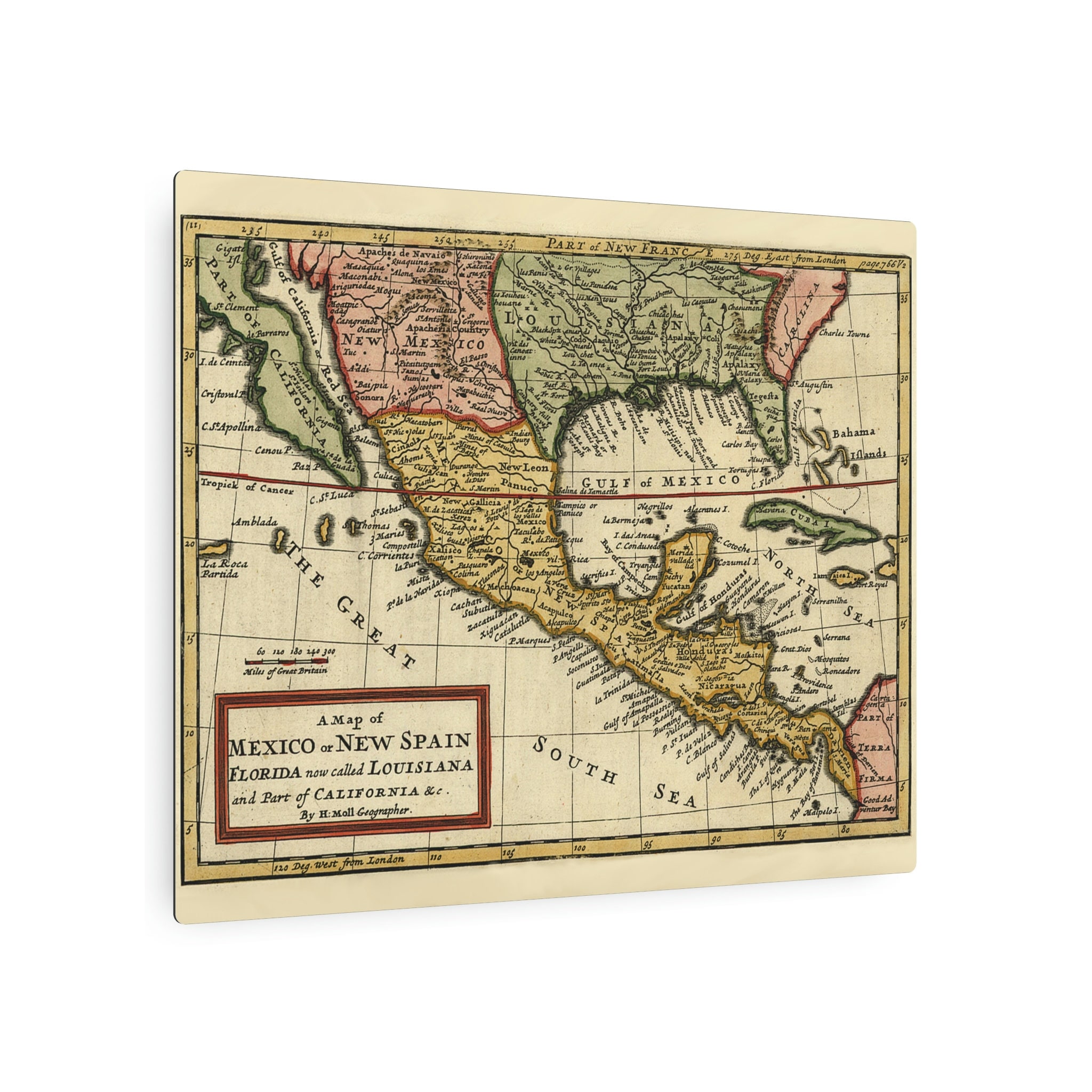 Map of New Spain Wall Art Old Map of New Spain Old Map of New Mexico - Etsy