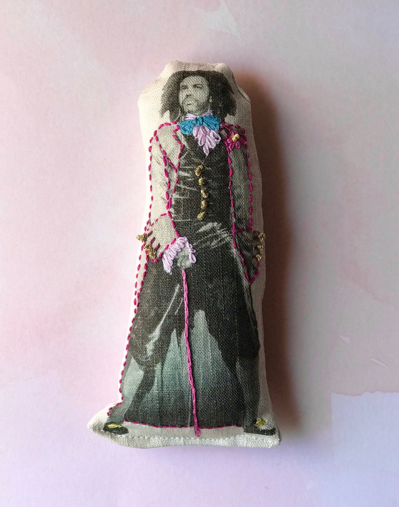Hamilton Musical Thomas Jefferson Hand Embroidered Doll Daveed Diggs ...