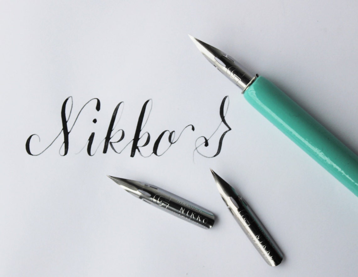 Nikko G Calligraphy Nib. Set of 2. Calligraphy Kit. Modern Calligraphy ...