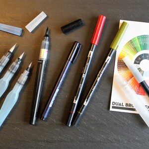 Ultimate Brush Lettering Supply Kit. Calligraphy Brush Pen. Great Pens ...
