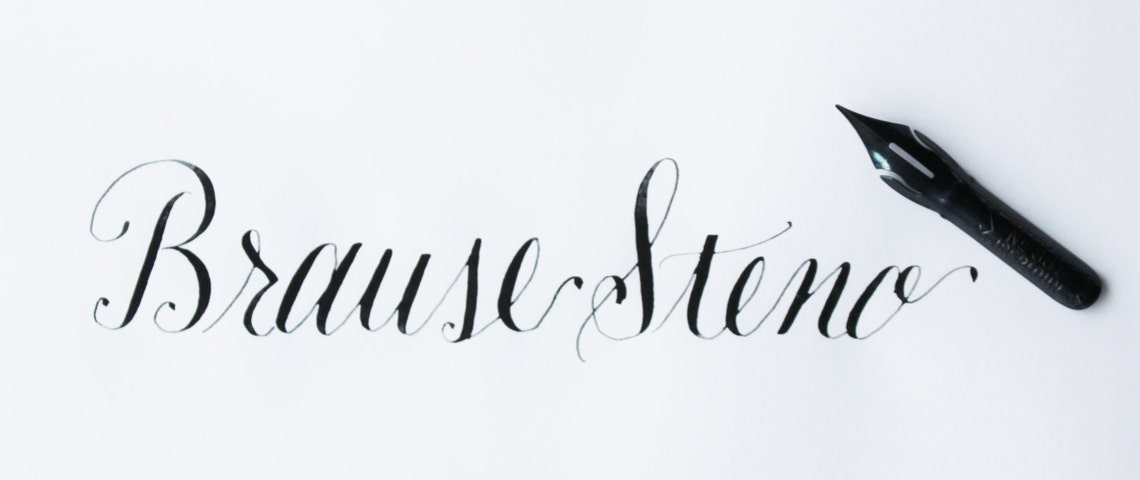Brause Steno Blue Pumpkin Calligraphy Nib Set of 2. Calligraphy Kit ...