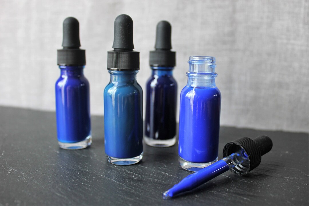 Beautiful Shades of Blue Calligraphy Ink, Custom Calligraphy Ink ...