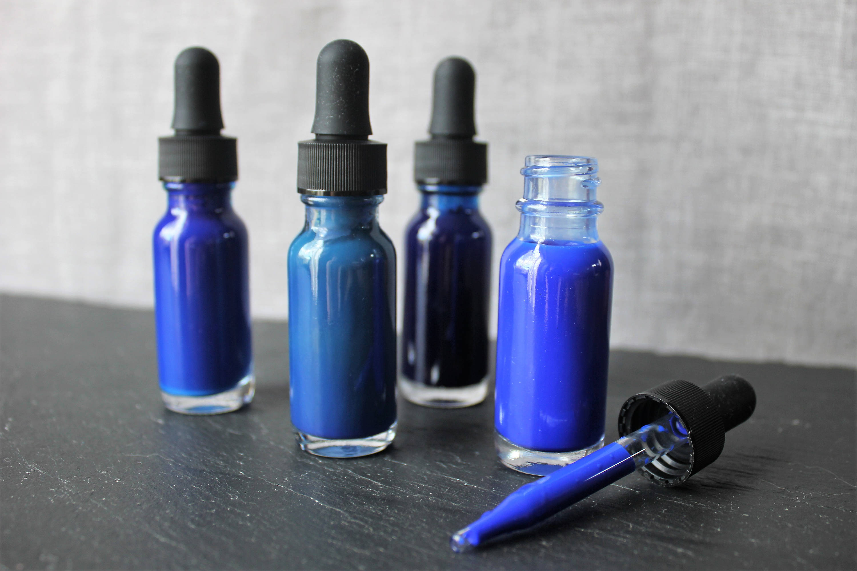 Beautiful Shades of Blue Calligraphy Ink, Custom Calligraphy Ink ...