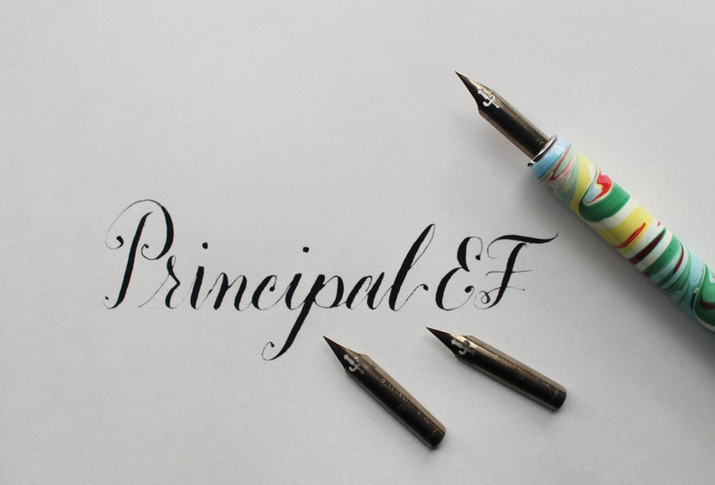 Principal EF Calligraphy Nib. Set of 2. Calligraphy Kit. Modern ...