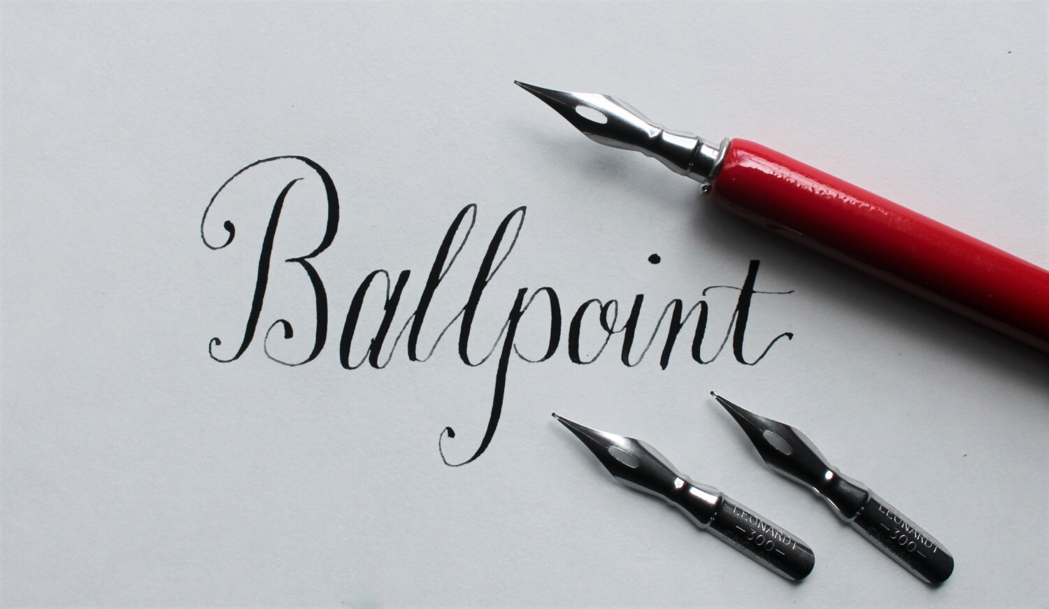 Ball Point Calligraphy Nib. Set of 2. Calligraphy Kit. Modern ...