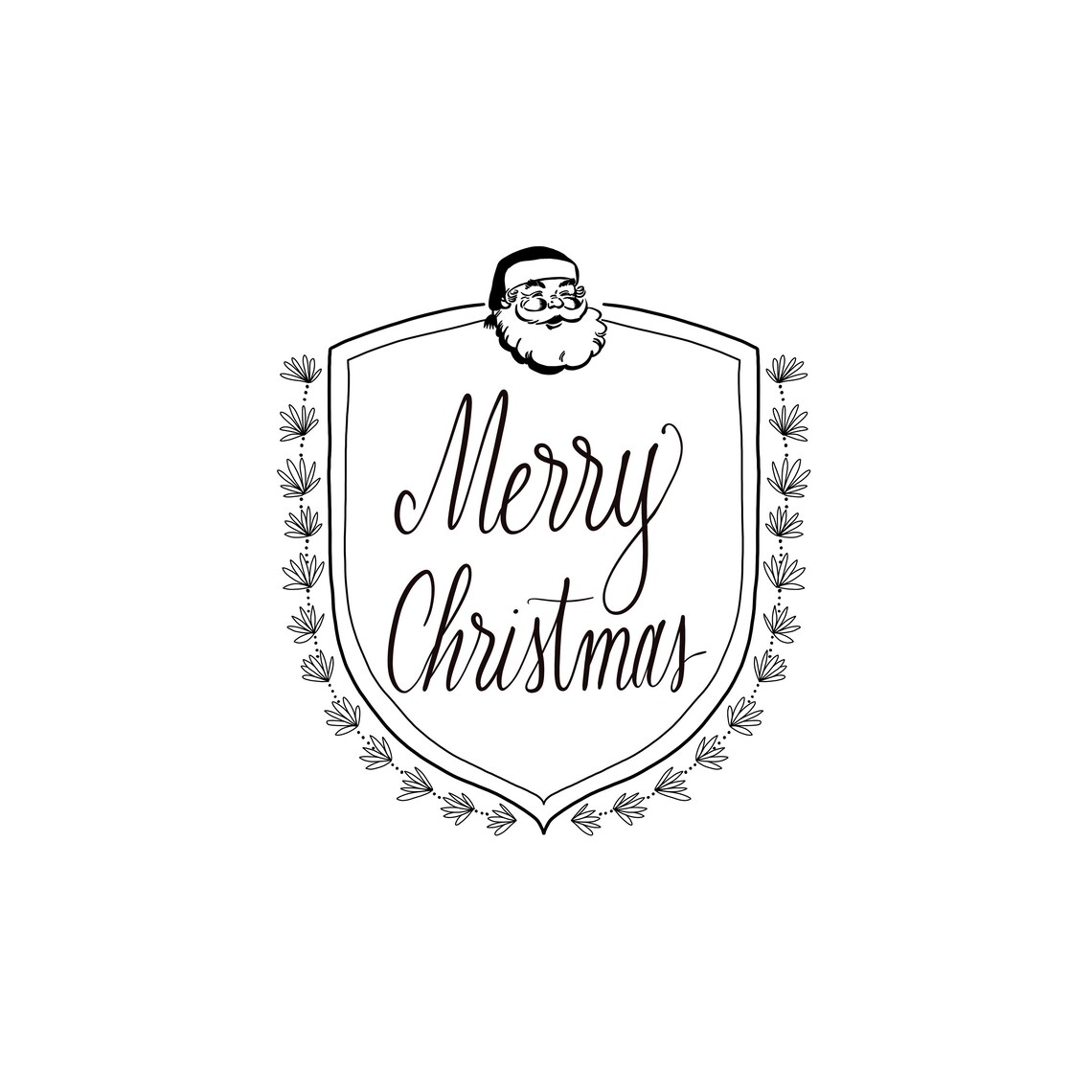 Garland Crest Monogram Stamp,custom Address Stamp,calligraphy,return ...