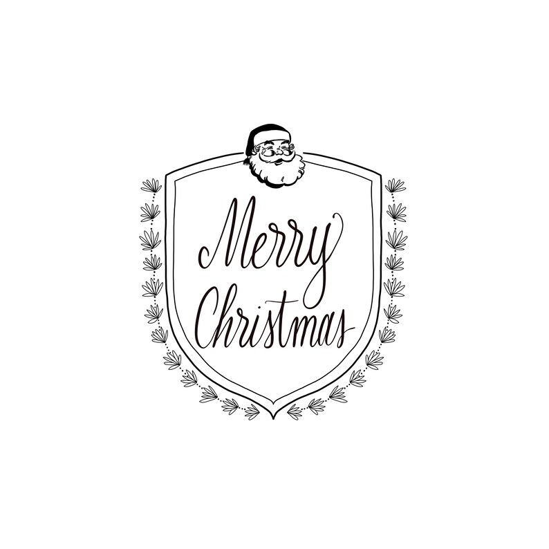 Garland Crest Monogram Stamp,custom Address Stamp,calligraphy,return ...