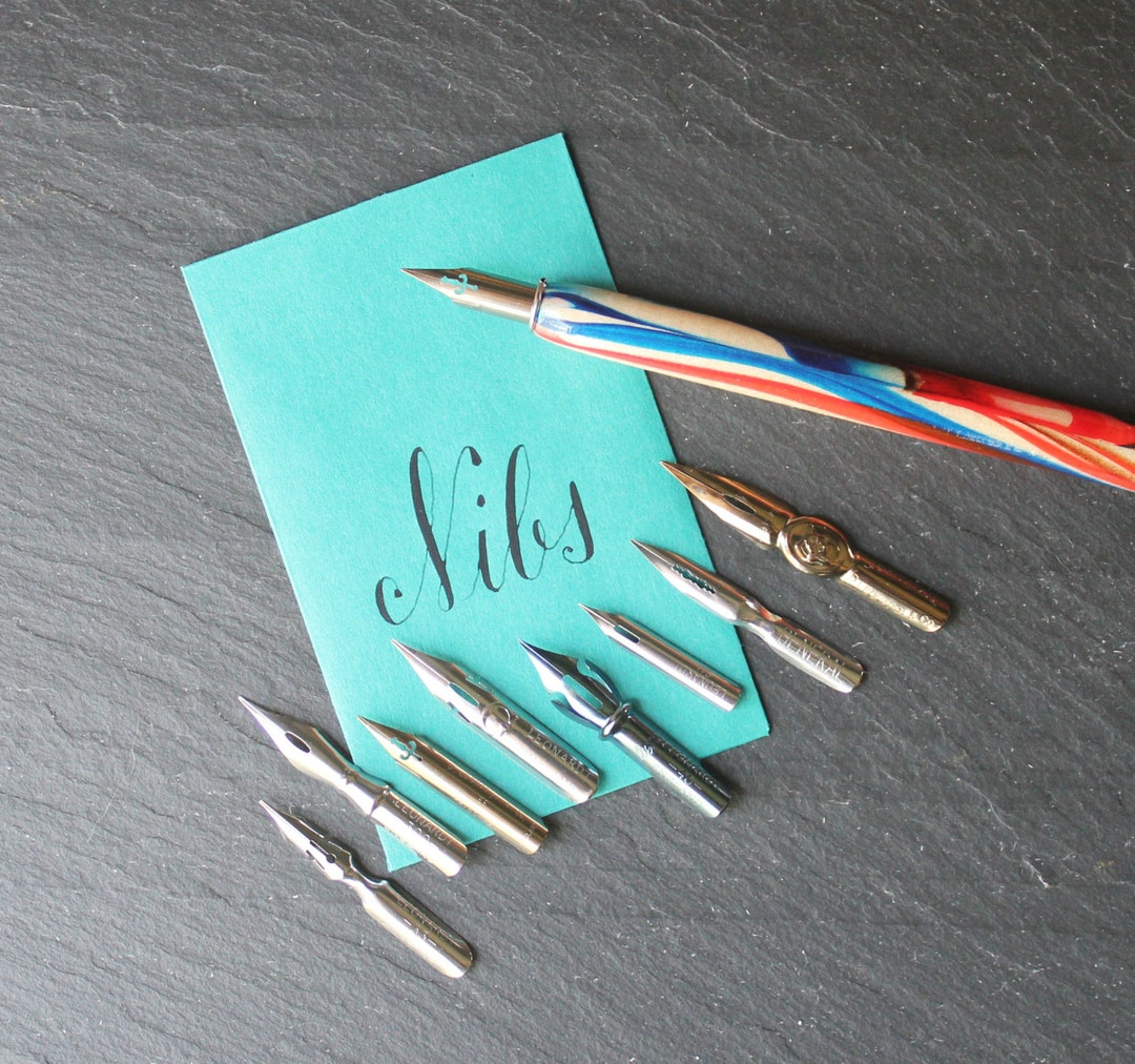 Leonardt Nib Starter Set. Calligraphy Kit. Modern Calligraphy. Set of 8 ...
