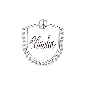 Garland Crest Monogram Stamp,custom Address Stamp,calligraphy,return ...