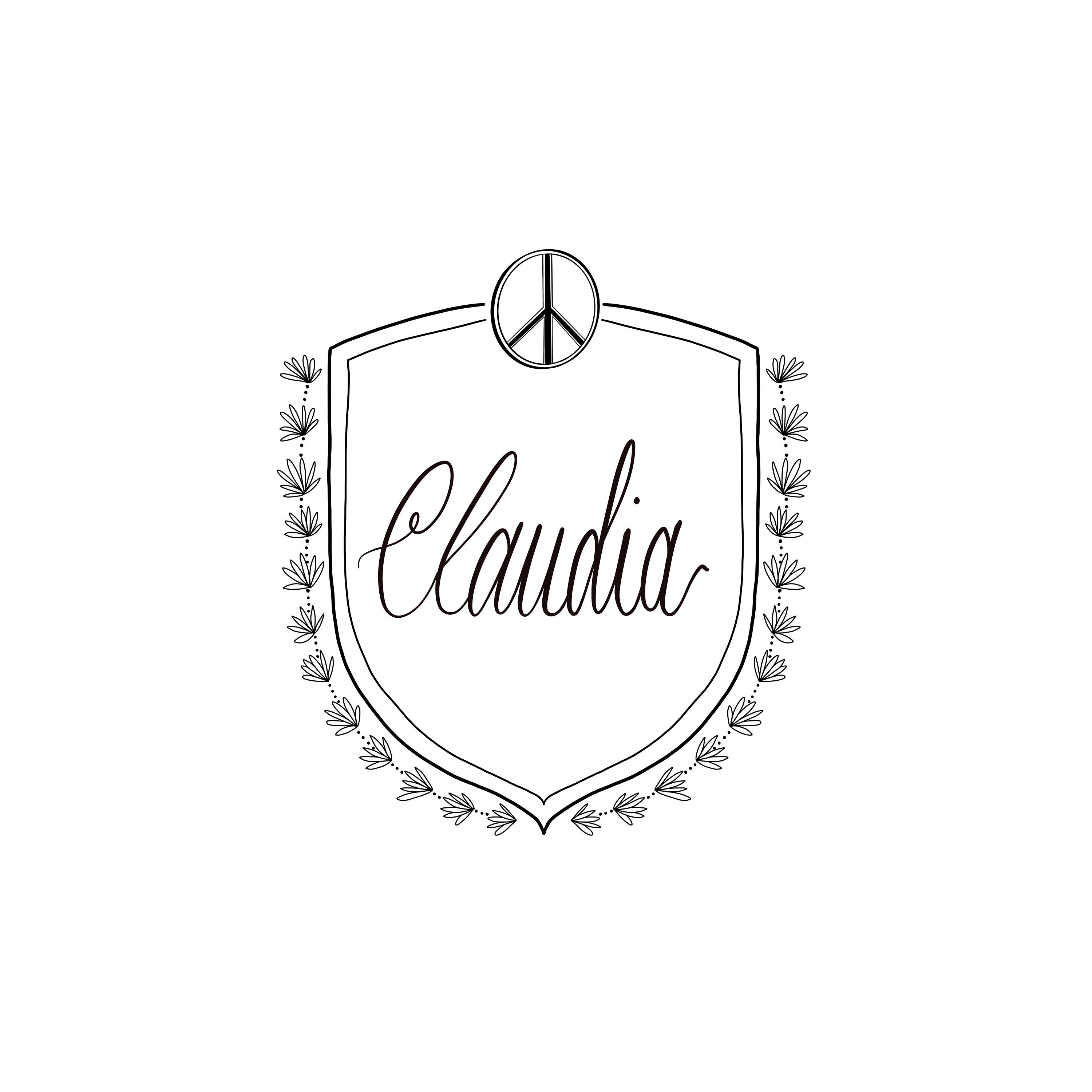 Garland Crest Monogram Stamp,custom Address Stamp,calligraphy,return ...