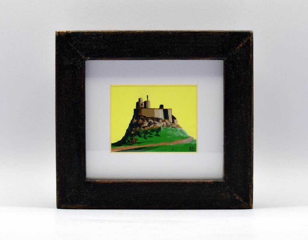 Lindisfarne Castle. A Brilliant Framed Original Acrylic Painting by Ray ...