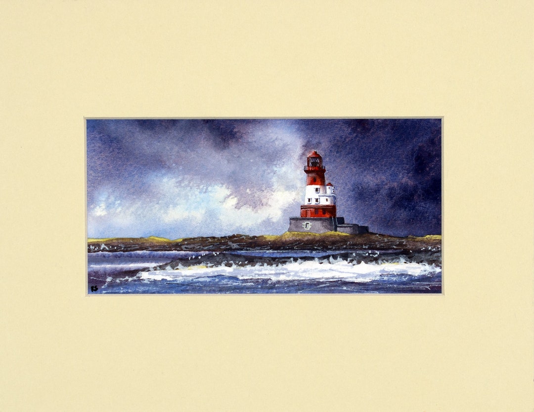 Longstone Lighthouse, the Farnes Islands, Northumberland. A Superb 6X3 ...