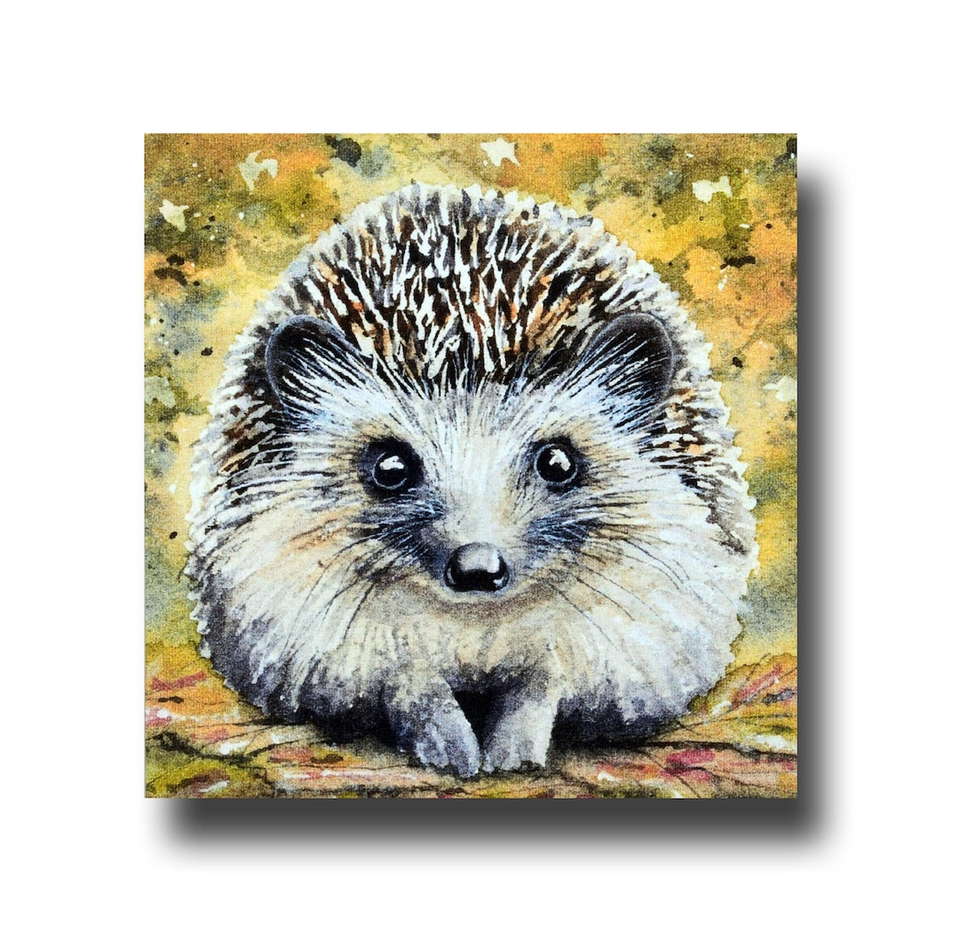 Hedgehog Greeting Card: Original Watercolour Art - Etsy