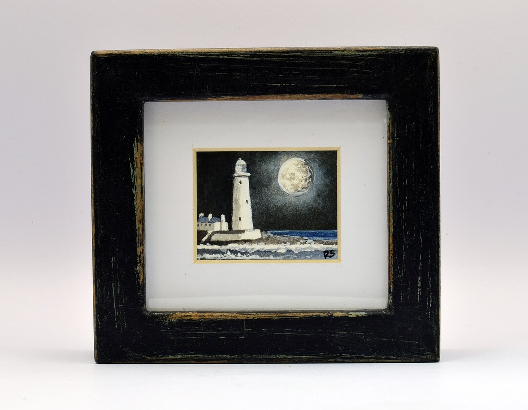 The Moon Over St Mary's. A Brilliant Ray Stephenson Framed Original ...