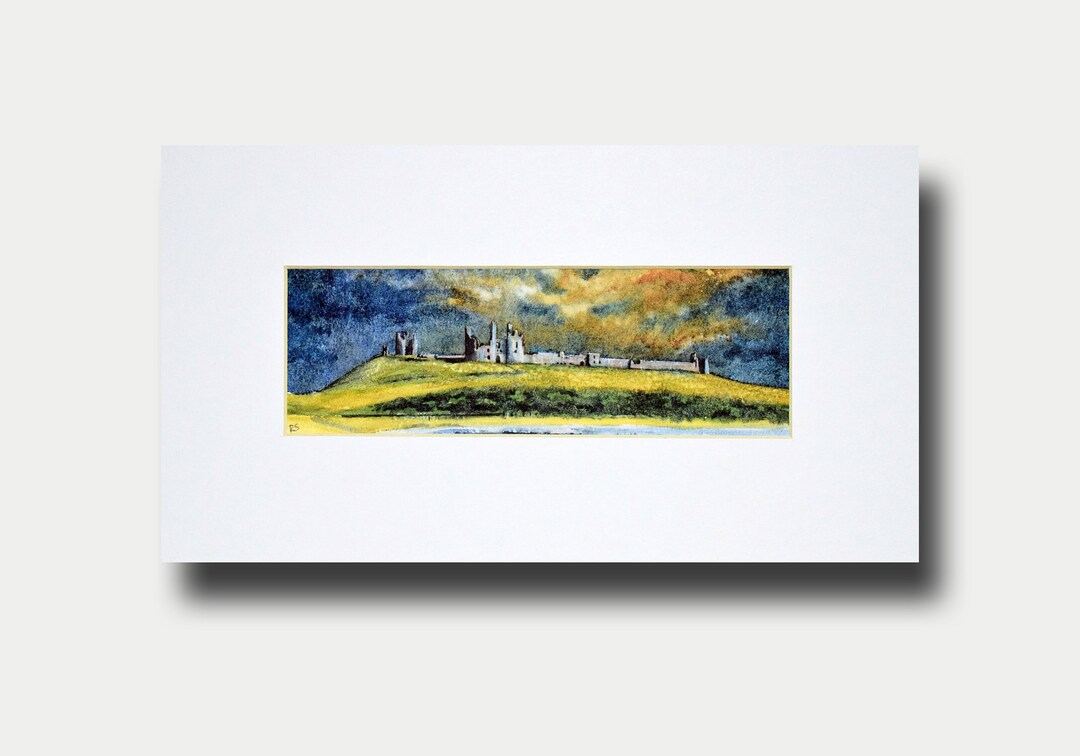 Dunstanburgh Castle. A Giclee Art Print From a Ray Stephenson Artwork ...