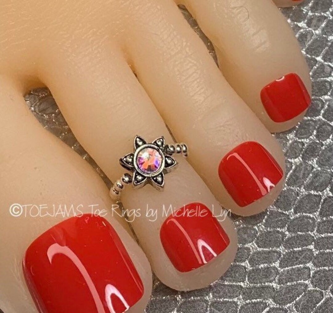 Clear Twinkle Twinkle Little Star Toe Ring, Stretch Elastic Toe Ring ...