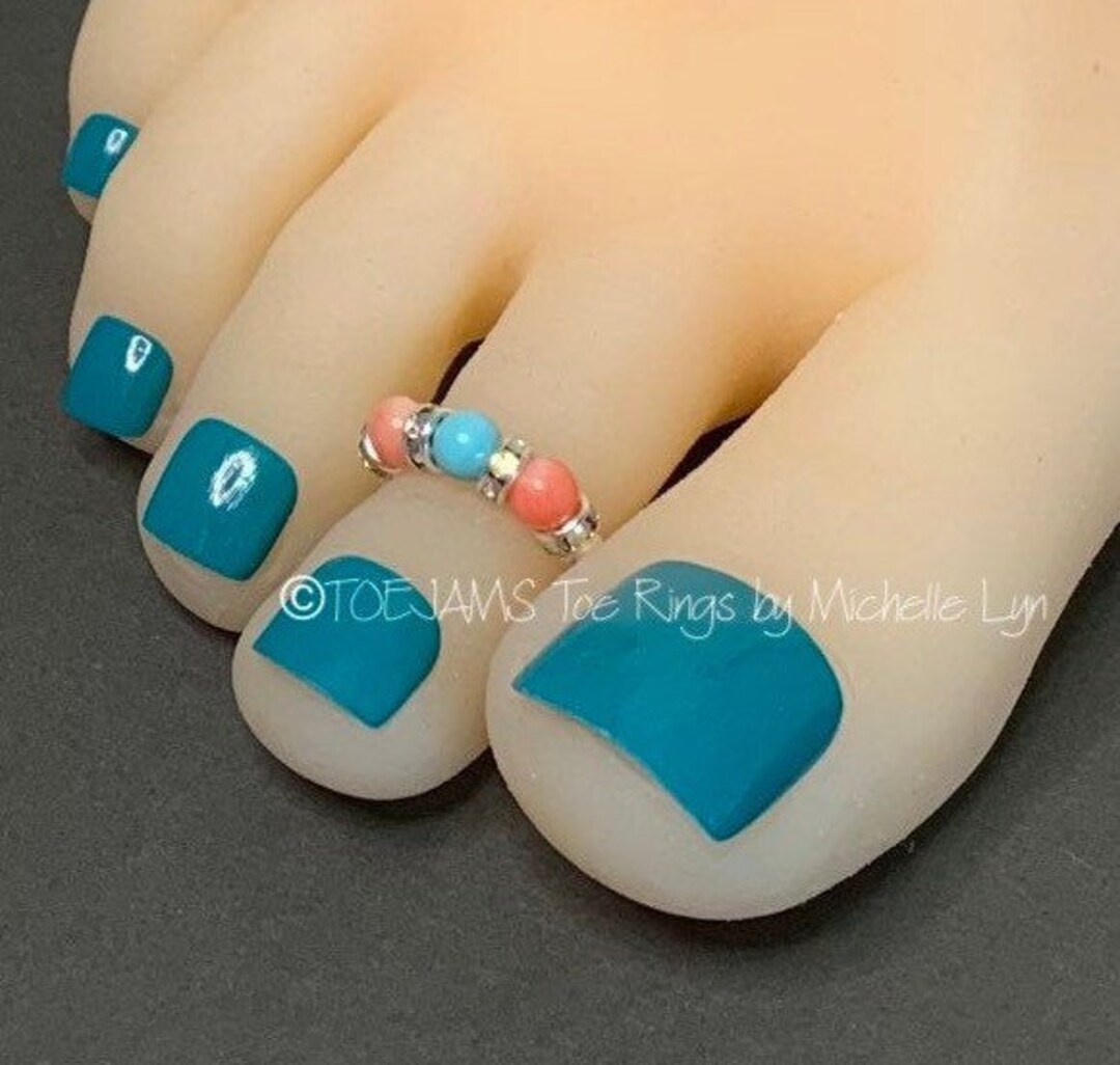 Aztec Princess Toe Ring, Elastic Stretch Toe Rings, Beaded Toe Ring ...