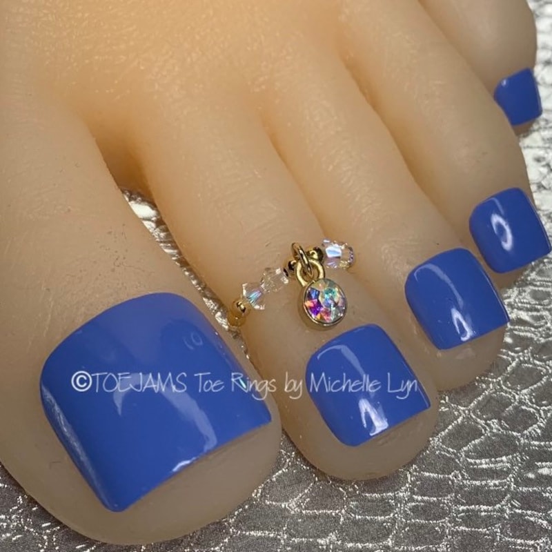 Anklet With Toe Ring - Etsy