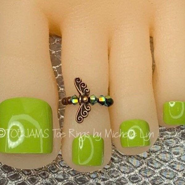 Dragonfly Toe Ring - Etsy