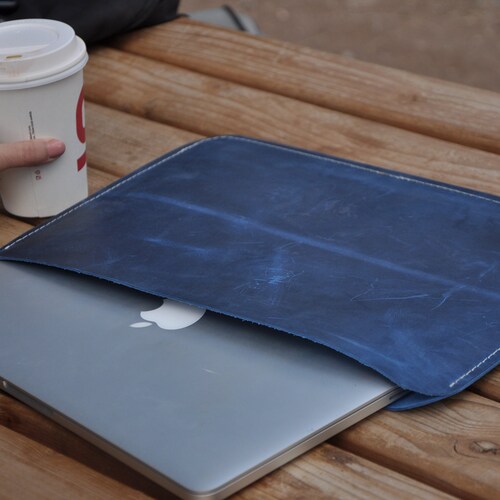 Personalized Leather Laptop Case Sleeve 13-15 Custom - Etsy