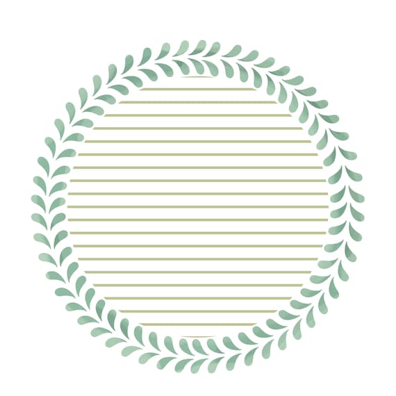 Green Leaf Border Line