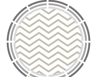 Grey Chevron Frame - Etsy
