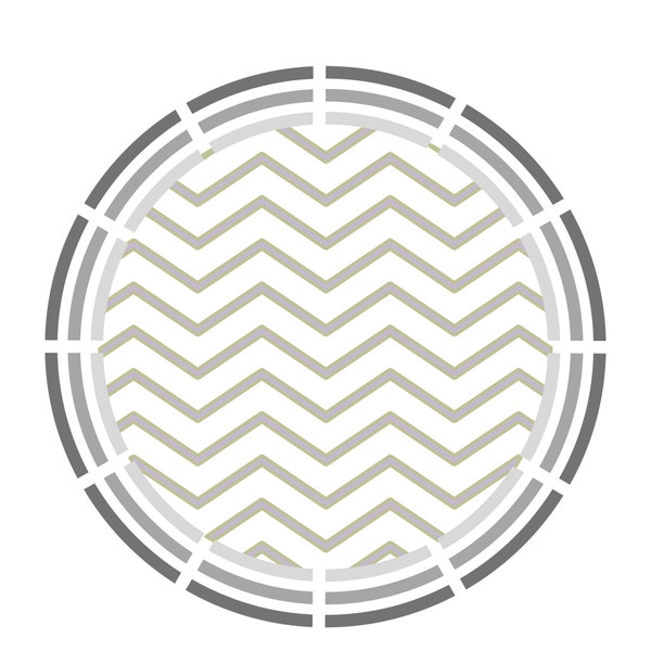 Grey Chevron Frame - Etsy
