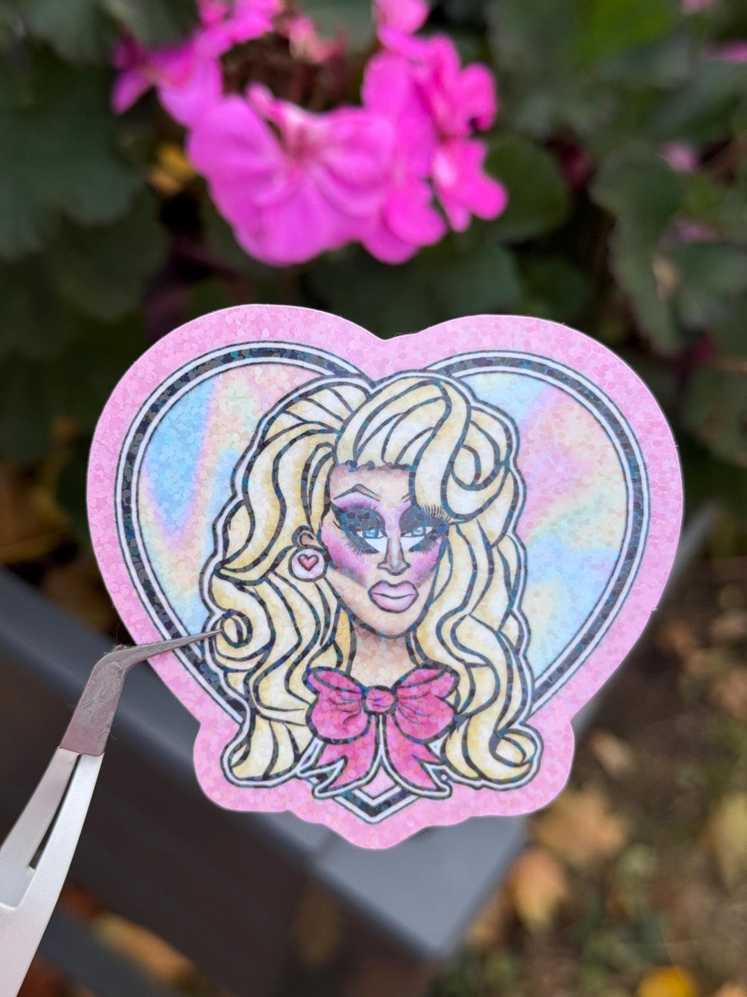 Trixie Mattel Drag Queen Glitter Art Sticker - Etsy