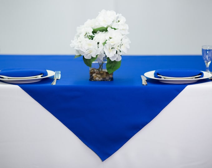 54 Inch Square Baby Blue Overlay Polyester Baby Shower | Etsy