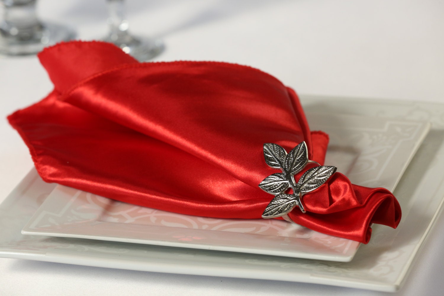 Red Napkin Satin | Etsy