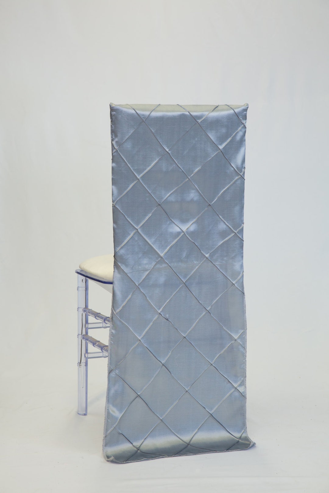Gray Pintuck Tafetta Chiavari Chair Cover - Etsy