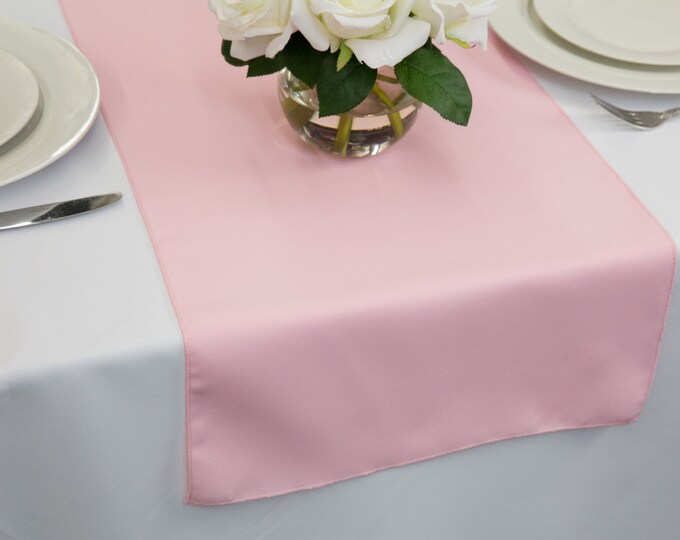 Pink and White Gingham Table Runner Wedding Table Runners | Etsy